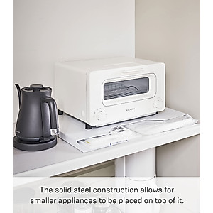 Yamazaki Home Tower Magnetic Placemat Rack/Placemat Organizer/Pocket Wall File - Steel, One Size, White