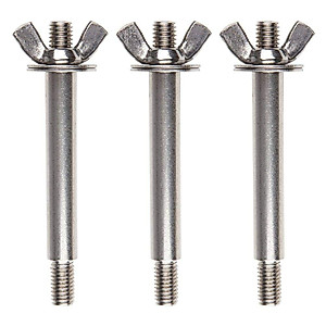 Fire Sense 61965 Patio Heater 3 Barrel Bolts Replacement Hardware Accessories for Attaching Reflector to Emitter Screen Set Includes Wing Nuts & Washers