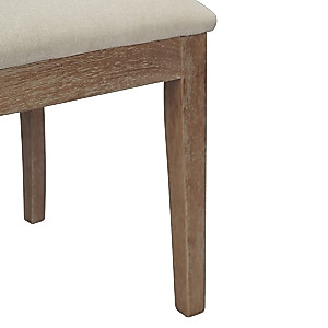 FurnitureR Dining Chairs Set of 2 Upholstered Fabric High Back Polka Dots Design with Wood Legs and Padded Seat for Kitchen Restaurant Living Room, Beige