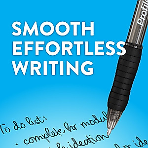 Paper Mate Profile Retractable Ballpoint Pens, Bold Point (1.4mm), Black, 12 Count