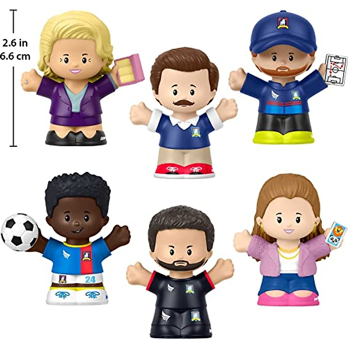 Little People Collector Ted Lasso Special Edition Set In Display Gift Box For Adults & Fans, 6 Figures