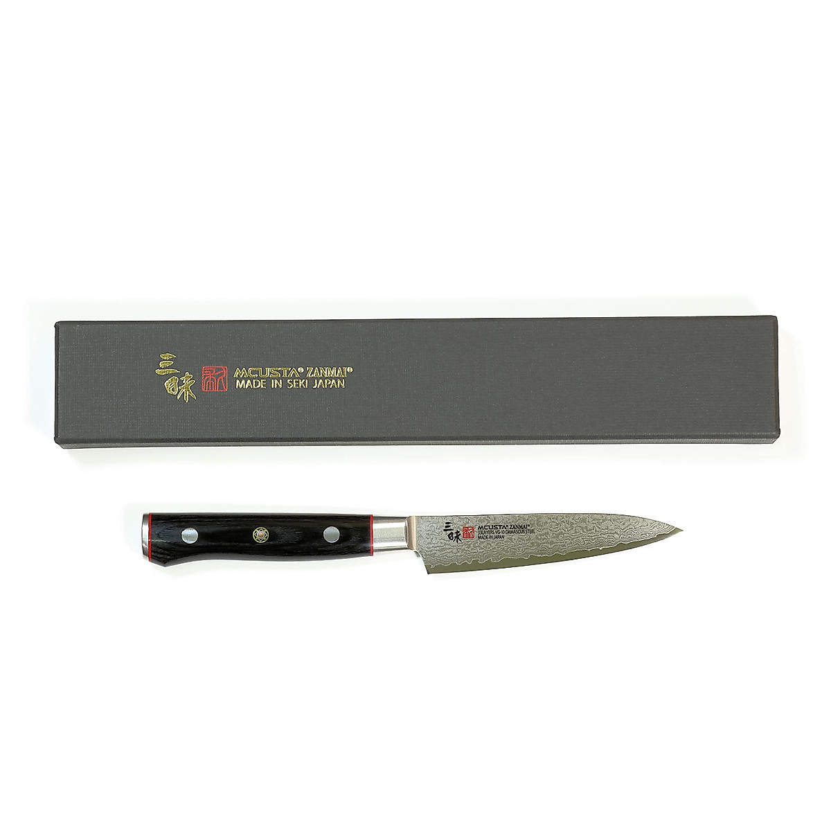 Mcusta Zanmai Seki Japan Paring 110mm Japanese Damascus Kitchen Cutlery Knife