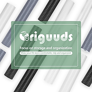 Origuuds Shelf Liners, Non-Adhesive Drawer Liner, Waterproof & Oil-Proof Kitchen Cabinet Cupboard Liner Plastic EVA Material BPA Free Fridge Liner Mats Paper Protector for Shelves (Grey/12in x 60in)