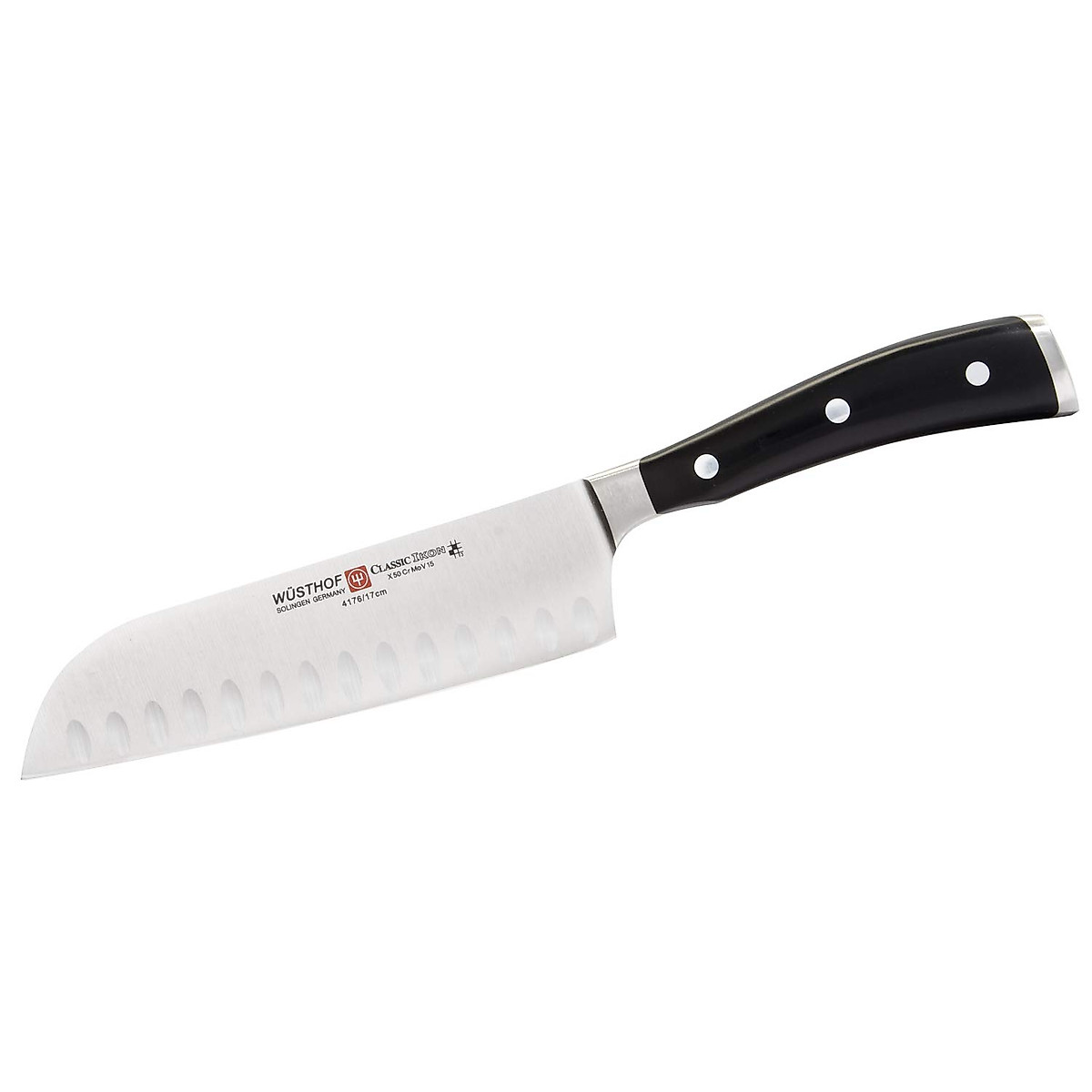 Wusthof Classic Ikon - 7" Santoku w/Hollow Edge