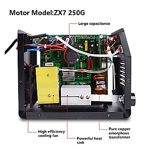 RADNA Portable Home Beginner Lightweight Welder ARC-300 Welding Machine Electric Spot Welding Portable Home Beginner Lightweight Efficient Semi-Automatic Inverter Welder (Color : 110V ARC 225)