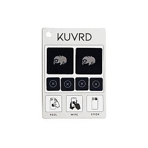 KUVRD Waterbear - Universal Screen Cleaners - Teeny Tiny Cleaning Tools for Your Lenses & Screens - Single Patch Set