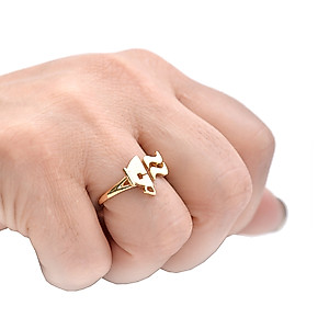 chelseachicNYC Handmade Brush Metal Steamy Coffee Latte Cup Ring Matte Gold