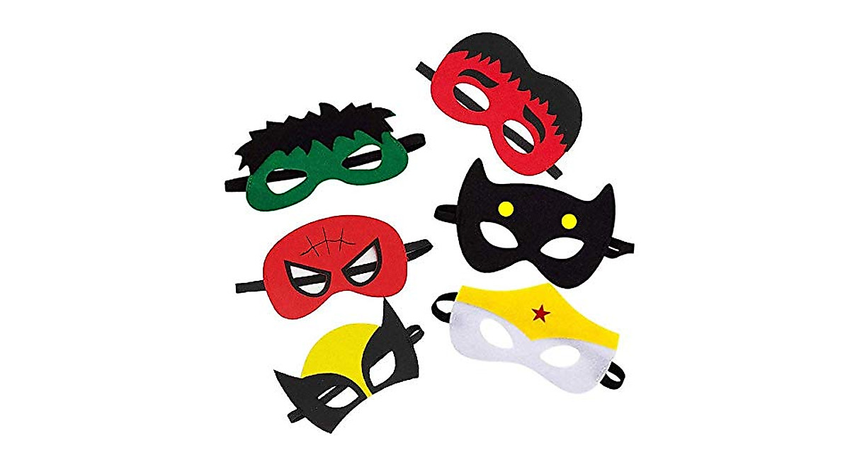 Superhero Masks Party Favors for Kids - 35 Pack
