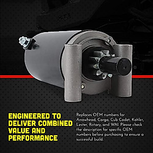 New DB Electrical 410-21069 Starter Compatible with/Replacement for Cub Cadet i1046, i1050, RZT 42, RZT 46, RZT 50, RZT L42, RZT L46, RZT L50, RZT L54, RZT S42, RZT S50, RZT S54 AII KH-32-098-01-S