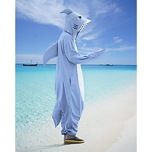 WOTOGOLD Animal Cosplay Costume Unisex Kids Shark Pajamas Blue Shark XS fit height 51'-55'