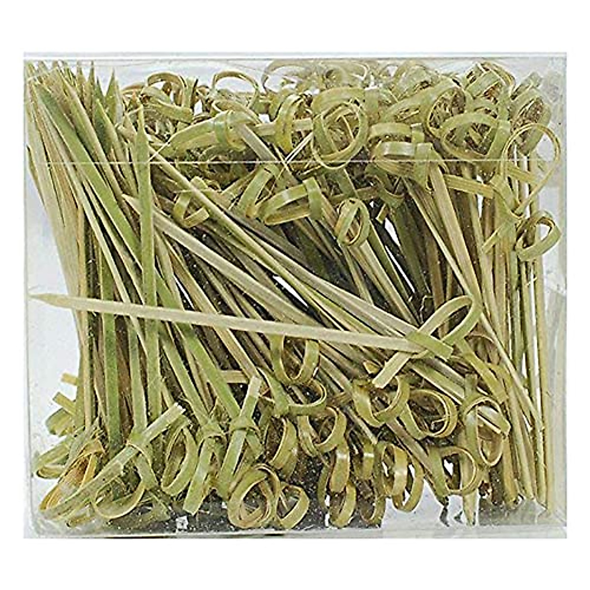Perfect Stix Bamboo Pick 4 300ct Bamboo Knot Picks, Cocktail and Hors' D'Oeuvre, 4" (Pack of 300)