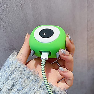 CARREHOME Cute Protective Case for Apple 20W USB-C Adapter Charger, 3D Cartoon Protective Cover, Cable Protector Sleeve for iPhone Charger (Pink Girl)