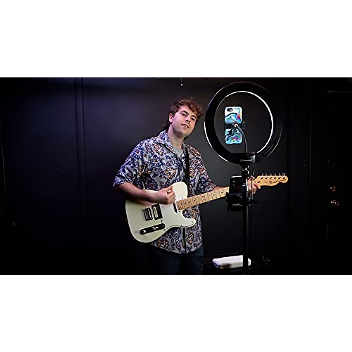 Rockville Halo Tripod Bundle 12" Selfie Light+Powerbank+Remote+Stand+Tray