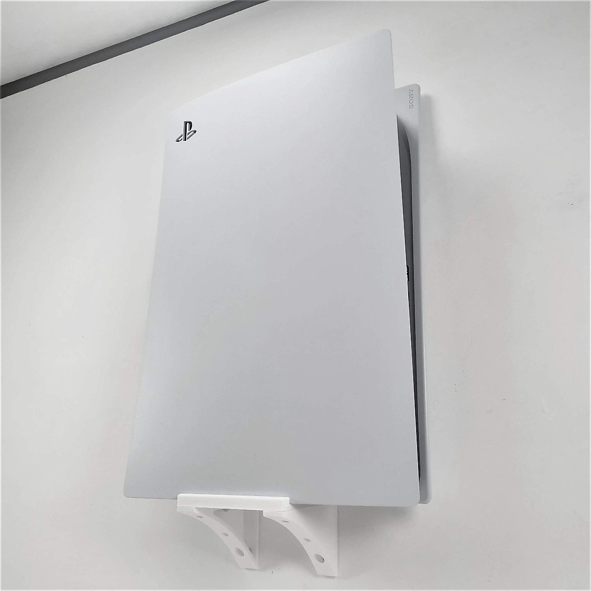 3D Cabin PS5 Wall Mount Wall Bracket Holder Stand for Play Station 5 Digital White Right