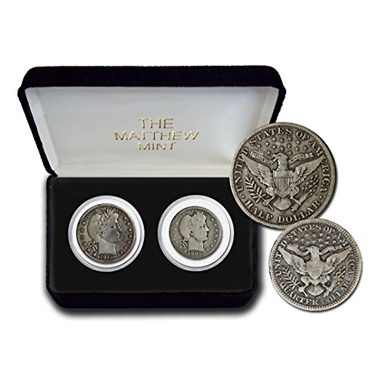 1892 Barber Two Coin Set 1892-1915 Not Graded