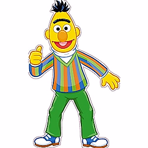 11 Inch Bert Sesame Street Removable Wall Decal Sticker Art Home Kids Room Decor Decoration - 7 by 11 inches