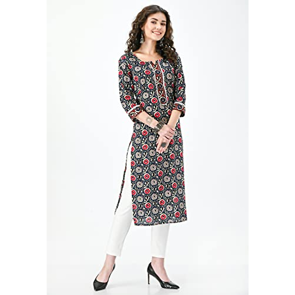 AnjuShree Choice Women Cotton Kurtis for women Blue