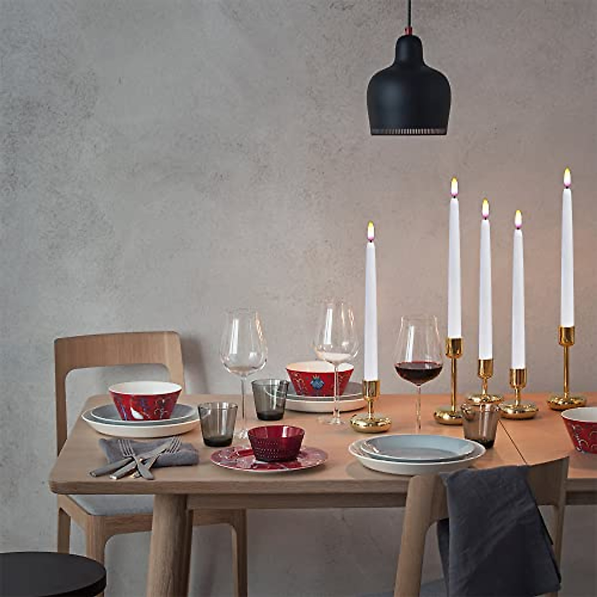 Wondise Flameless Flickering Taper Candles with Remote and Timer, 11 Inch Battery Operated Real Wax 3D Flame White Window Candle for Christmas Home Decoration, Set of 4(D0.78 inch x H11 inch)