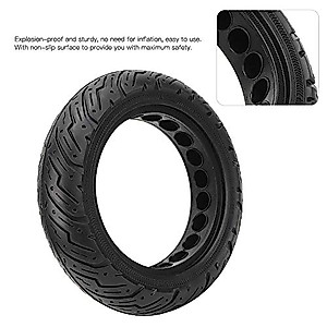 Keenso Electric Scooter Tire, 10x2.50C Anti‑Explosion Scooter Rubber Tyre Electric Scooter Replacement Tire Black for Max G30 Scooter