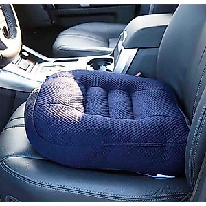 Adult Booster Seat for Car, Portable Booster Seat for Driver, Passenger , 3D Breathable Mesh Non-Slip Seat Cushions with Practical Handle for The Car, Office, Wheelchair (Extra Large) (Black)