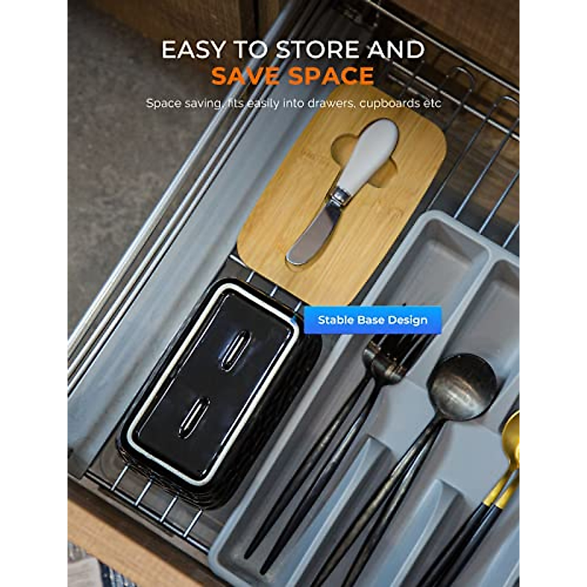 Large Butter Dish with Lid for Countertop Porcelain Butter Container with Knife Double Silicone Seal Butter Dishes with Covers Perfect for West or East Coast Butter, Unique Stone Pattern Black