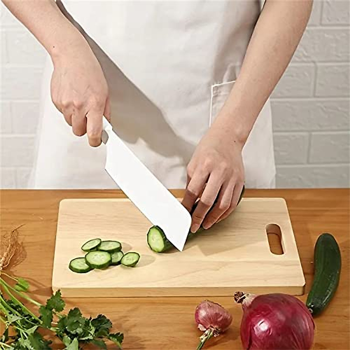 Rubber Wood, Restaurant Cutting Board, Kitchen Wooden Cutting Board, Food Supplement Fruit Pizza Bread Solid Wood Small Cutting Board