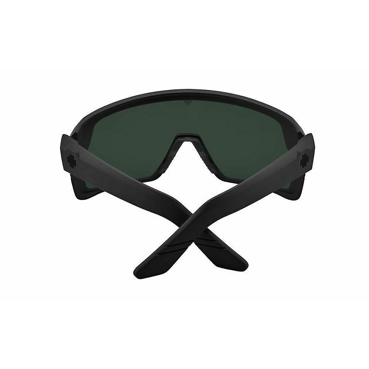 SPY Monolith Sunglasses Matte Black with Happy Gray Green Polar Black Spectra Mirror Lens