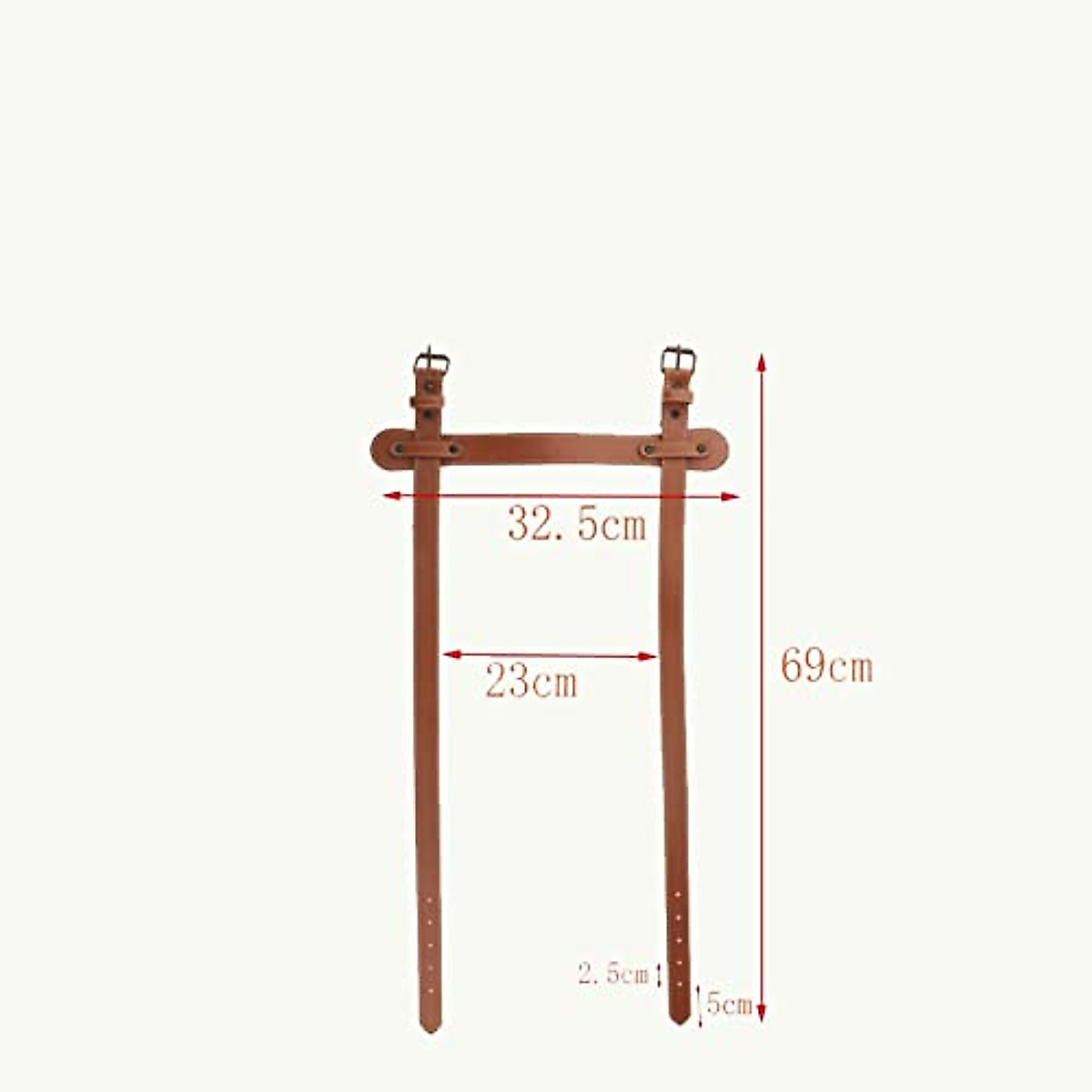 Lolmi PU Leather Carry Strap ,Picnic Blanket Carry Strap for Camping, Festivals, Picnics 2P