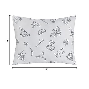 Warner Brothers Harry Potter Magical Moments Grey and White Keepsake Pillow