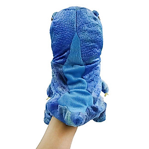 HooYiiok Plush Dinosaur Hand Puppets,Dinosaur Stuffed Animal Cute Soft Plush Toy Great Birthday Gift for Kids 11 inches Open Movable Mouth for Creative Role Play