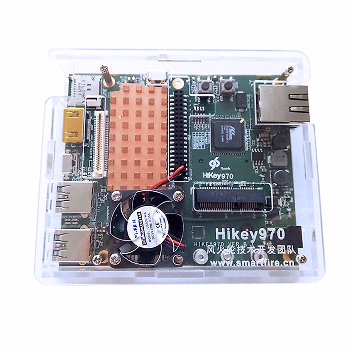 Lysee 3D Printer Parts & Accessories - ShenzhenMaker Clear Acrylic Case for Hikey 970 Development Board