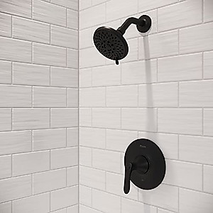 Pfister Weller Shower Only Trim Kit (Valve Sold Separately), Single Handle, Matte Black Finish, LG897WRB