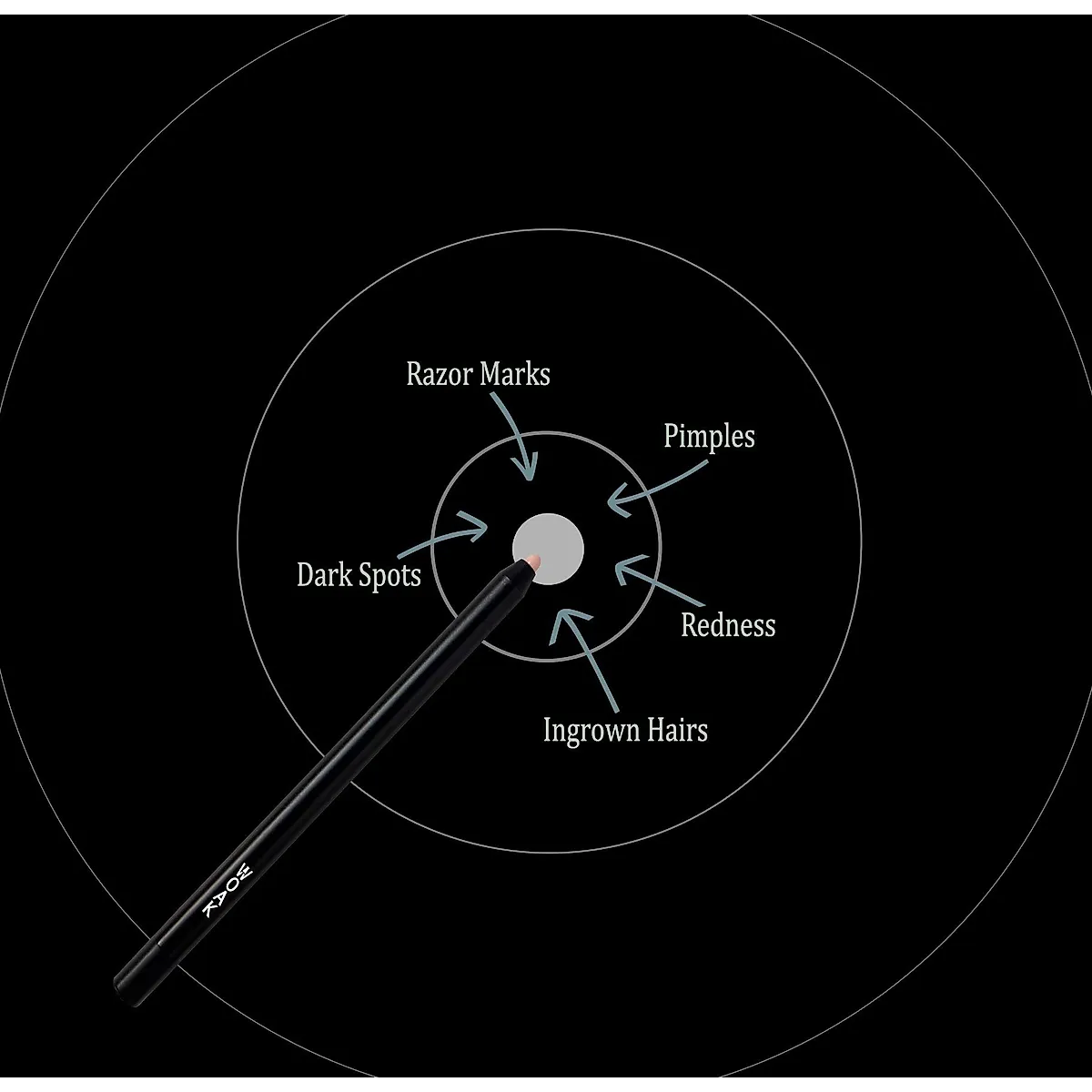 WOAK Stealth Fighter Pen - Concealer for Men – Hybrid Skin Care - Hide and Fight Blemishes (Tan)