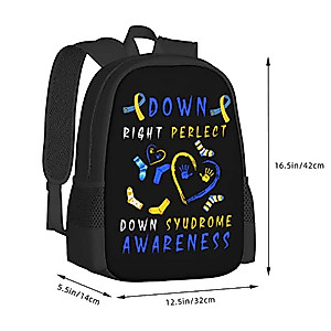 Down Syndrome Awareness Classical Basic Travel Backpack Fashion Backpack Large Capacity Laptop Backpacks Lightweight College Bookbag Adjustable Shoulder Strap Daypack