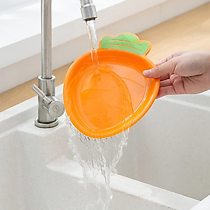 HARAY Salad Bowls Four Carrot-shaped Snack Plate Home Restaurant Snack Plate Table Fruit Snack Snack Snack Candy Dried Fruit Plate Garbage Residue Plate Soy Sauce Dish Salad Bowls