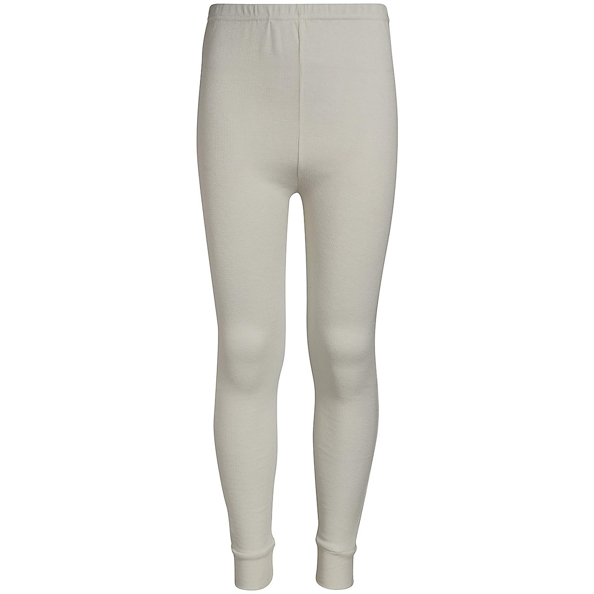 Arctic Hero Boys' Thermal Underwear - 4 Piece Waffle Knit Top and Long John Set (Size: 2-18), Size 8-10, Black/Ecru