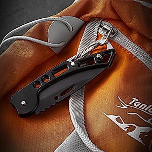 EPZEY Men's pocket folding knife, mini folding key chain knife with clip, women's stainless steel knife cutting knife, outdoor camping pocket knife, men's gift