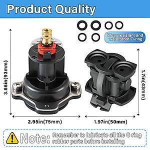 GP876851 Mixer Cap and Pressure Balancing Cartridge Kit, for Kohler Shower Valves K-304 and K-11748 Platforms, Shower Valve Cartridge Replacement Repair Kit, Include GP77759 and GP800820
