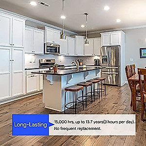 Energetic 6 Pack LED Flood Light Bulbs, 900LM, 11W=75W, Dimmable LED can Light Bulbs, Daylight 5000K, E26 Base, UL Listed, Damp Rated