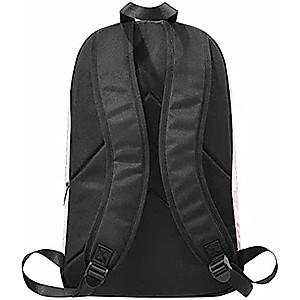 CUXWEOT Personalized Cheer Red White Cheerleader Backpack with Name Custom Travel Bag for women Men