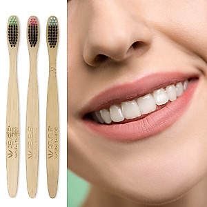 Revelé: Pack of 3 Bamboo Charcoal Toothbrush