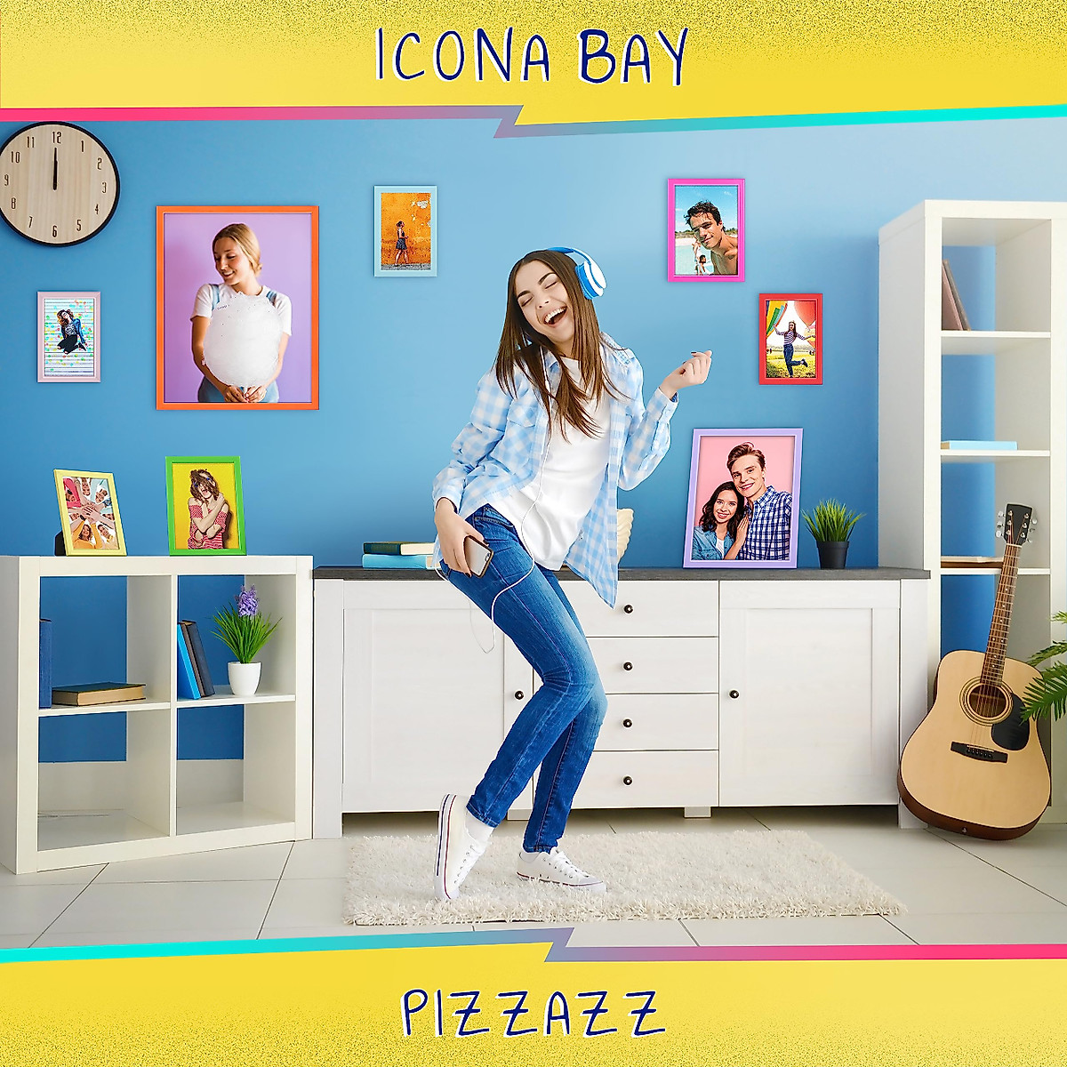 Icona Bay 11x14 Picture Frame, Orange Colored Solid Wood Scandinavian Style Frame for Photo, Pizzazz Collection