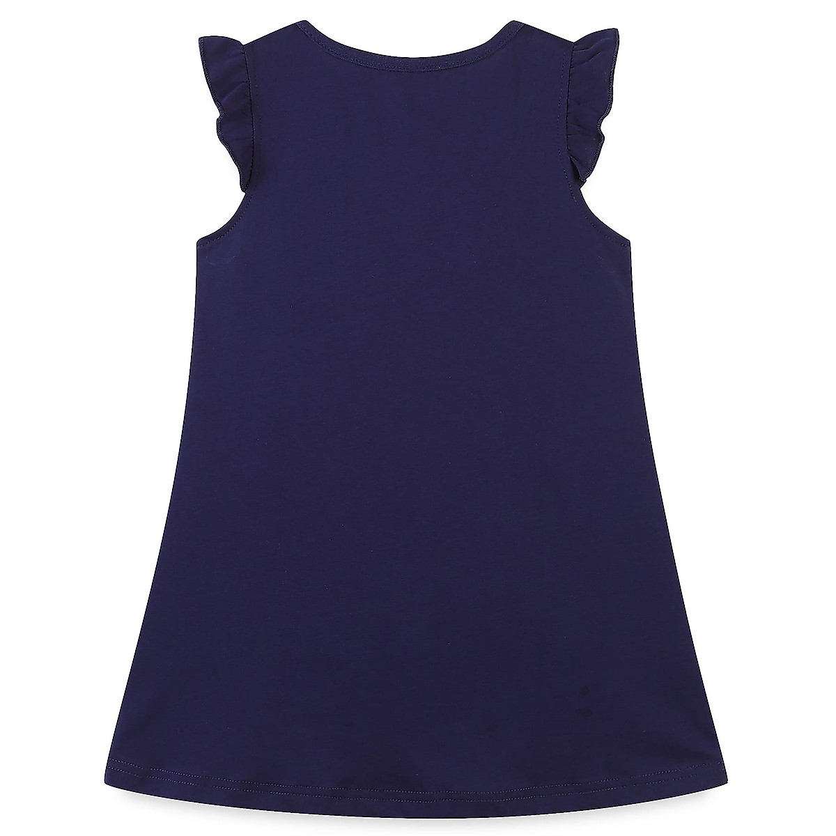 Toddler Girl's Summer Dresses Outfits Clothes,Dinosaur Cotton Flower Short Sleeve Casual Clothing Navy Dinosaur Size 6