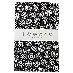 MIYAMOTO Japanese Traditional Towel Tenugui Small Pattern 5 type set Basic pattern-2 by KOMESICHI