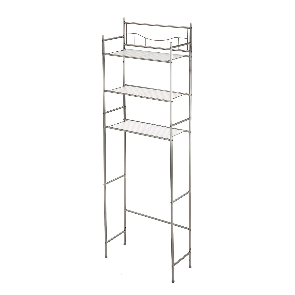 YQDSTE Steel 3-Layer Storage Shelf Unit (Satin Nickel), YST-011
