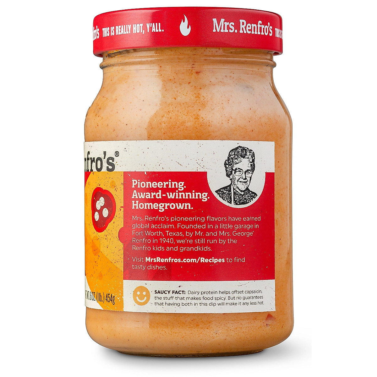 Mrs. Renfro’s Ghost Pepper Nacho Cheese Dip – Gluten Free (16-oz. jars, 4-pack)