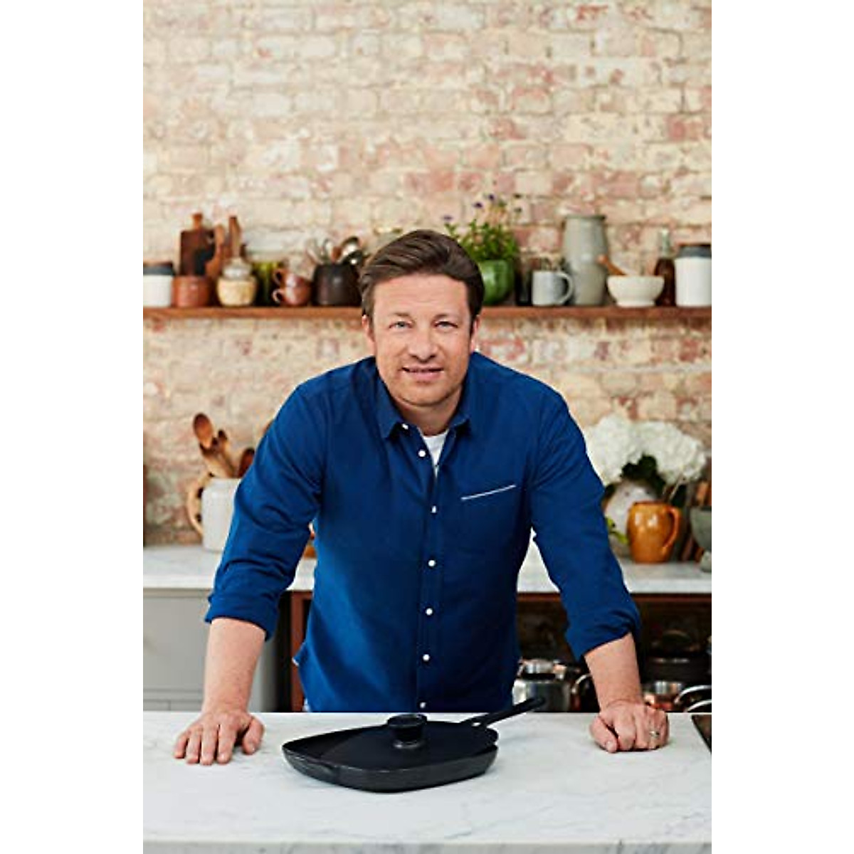 Tefal Jamie Oliver Cast Iron Grill Press