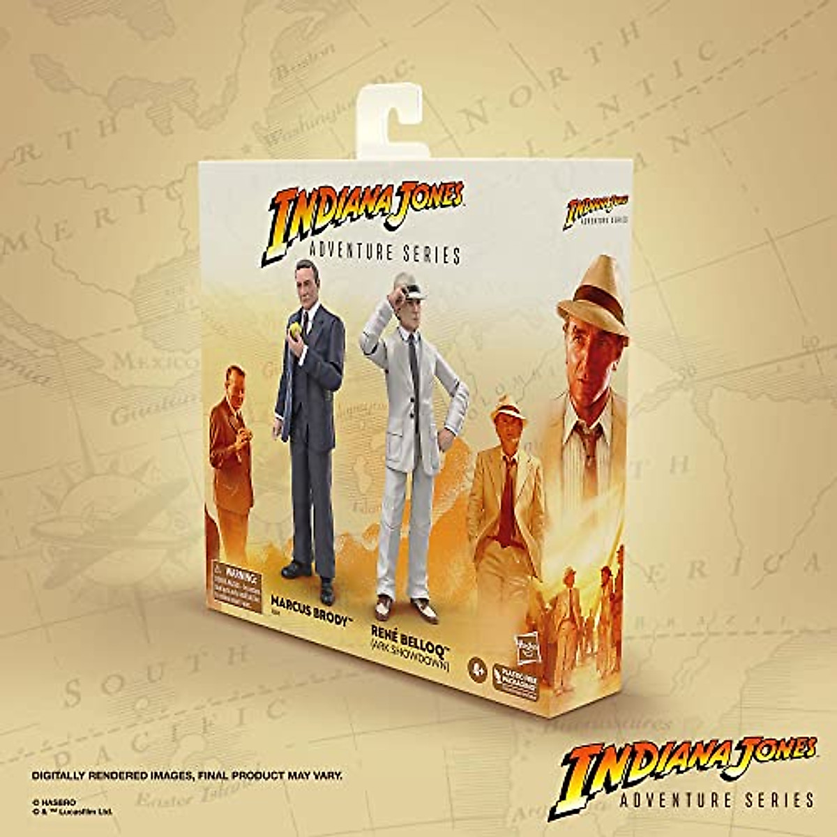 Indiana Jones Adventure Series: Indiana Jones and the Raiders of the Lost Ark, Marcus Brody & René Belloq (Ark Showdown), 6-Inch Action Figures Set