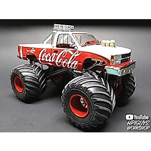 AMT Skill 2 Model Kit Chevrolet Silverado Monster Truck Coca-Cola 1/25 Scale Model