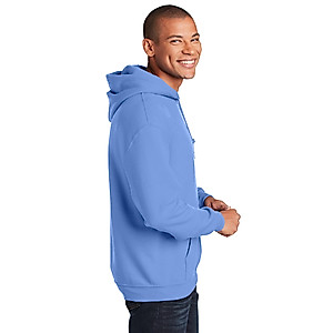Gildan Men's Heavy Blend Fleece Hooded Sweatshirt G18500 (XX-Large, Carolina Blue)